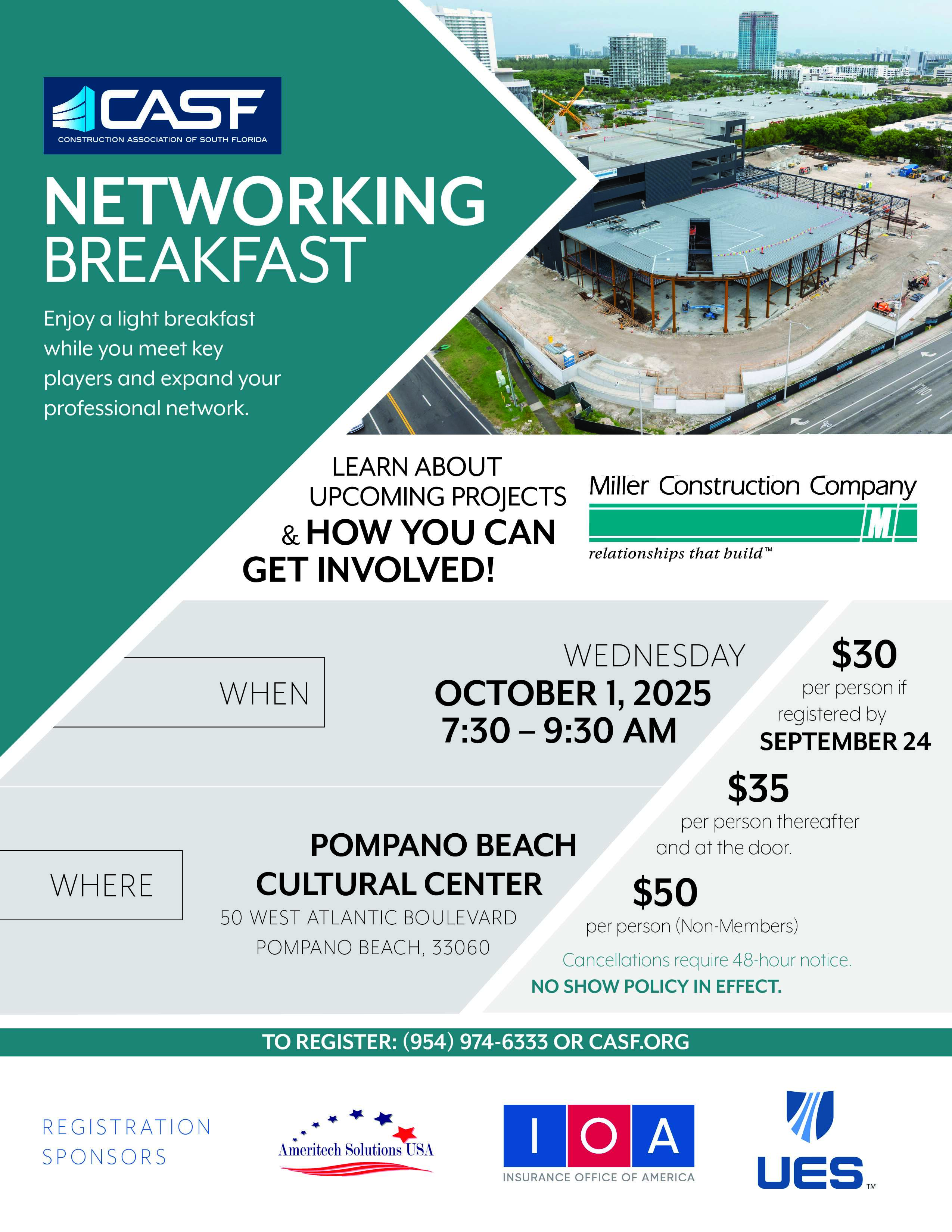 Construction of South Florida - Networking Breakfast - Miller Construction